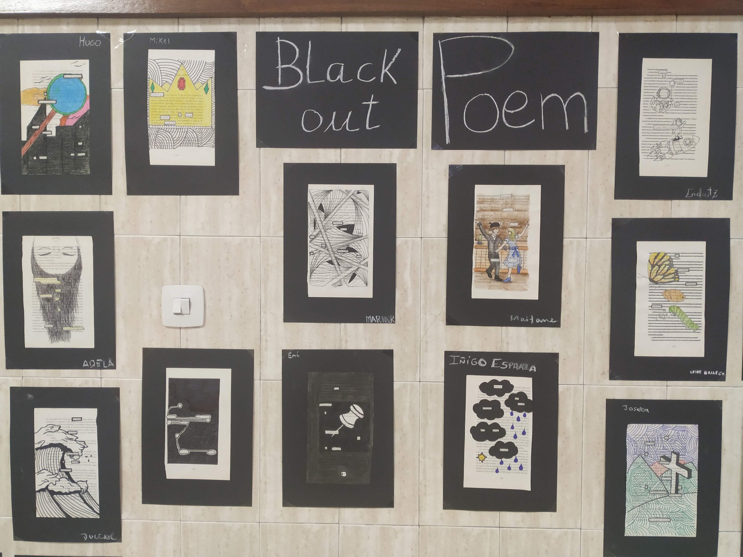 BLACKOUT POEM - Colegio Escolapios Bilbao